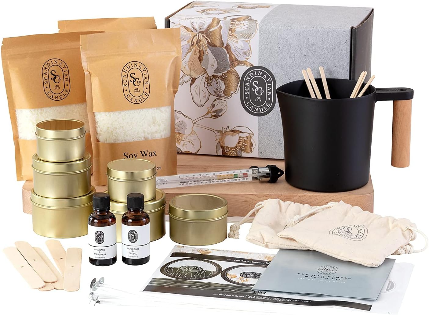 Amazon.com: Luxury Candle Making Kit - Professional Candle Supplies to ...