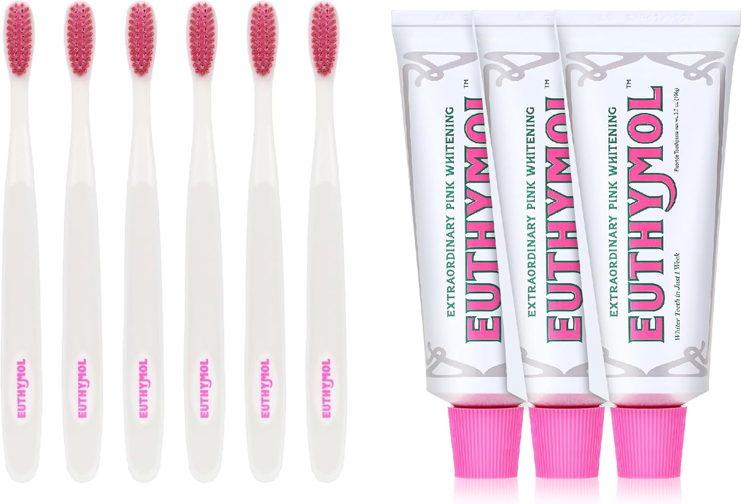 Amazon.com: EUTHYMOL Whitening Toothpaste Pack of 3 and Whitening ...