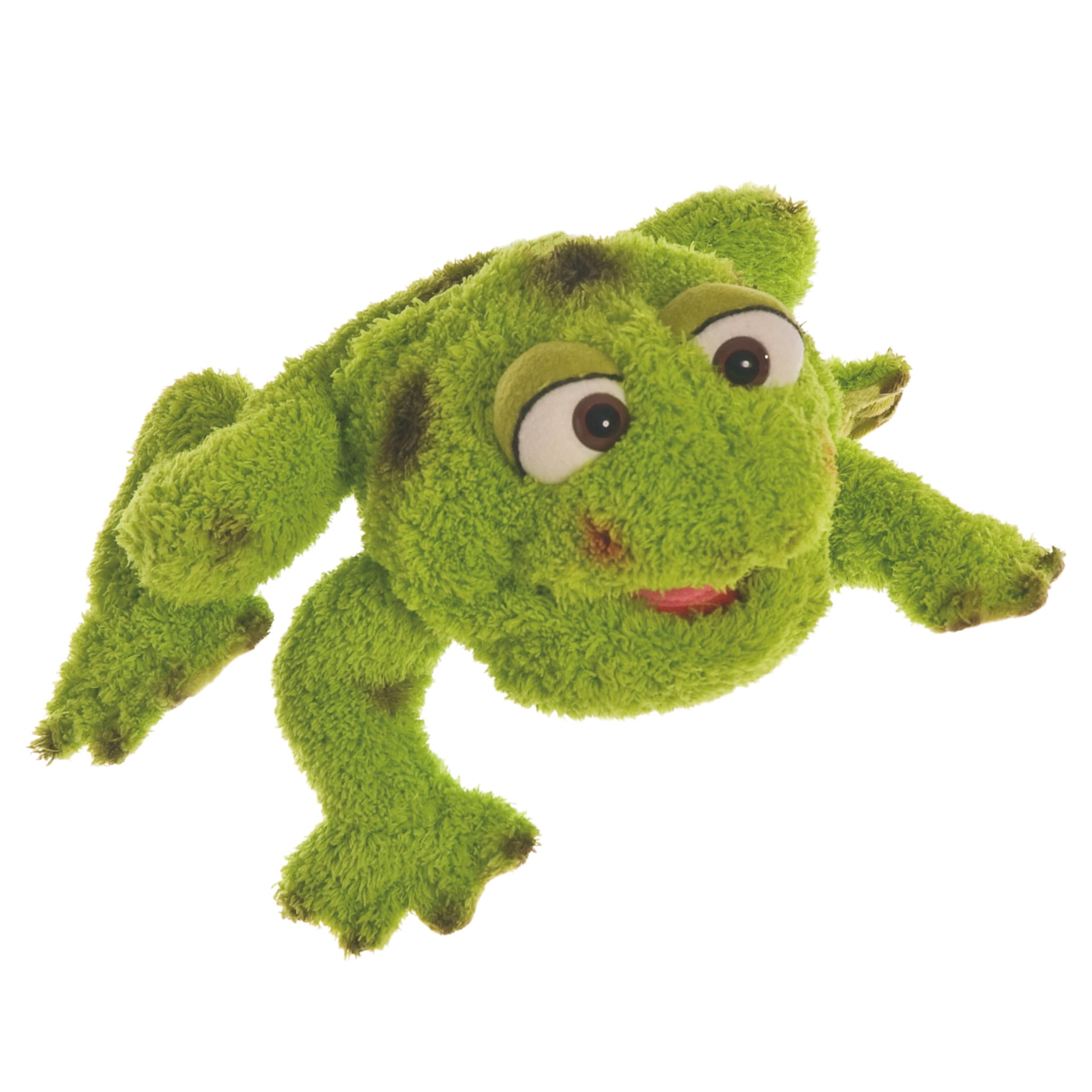 Amazon.com: Living Puppets - Dennis The 10-Inch Green Frog, Plush Hand ...