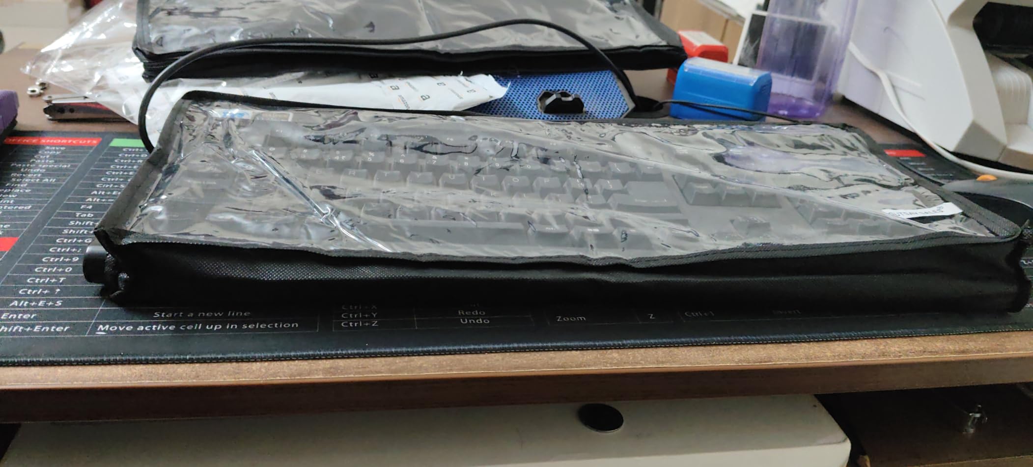 GUTSAV SALES Keyboard and Mouse Dust Cover Transprent Dust Productive ...
