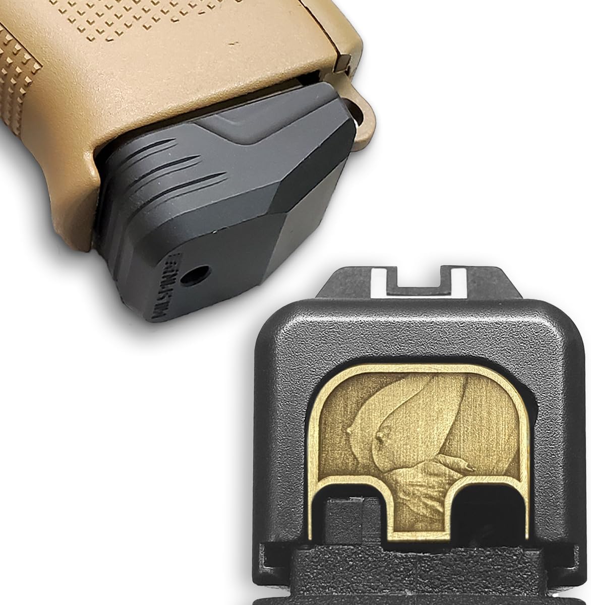 Amazon.com : Milspin Left Facing Knockers Slide Plate for Glock 17-41 ...