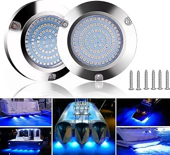 90led boat marine led underwater lights,Stainless Steel IP68 Waterproof ...