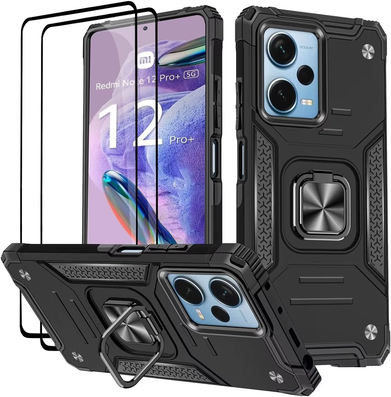 Lanhiem Coque Xiaomi Redmi Note 12 Pro (5G), [IP68 Étanche + Antichoc ...