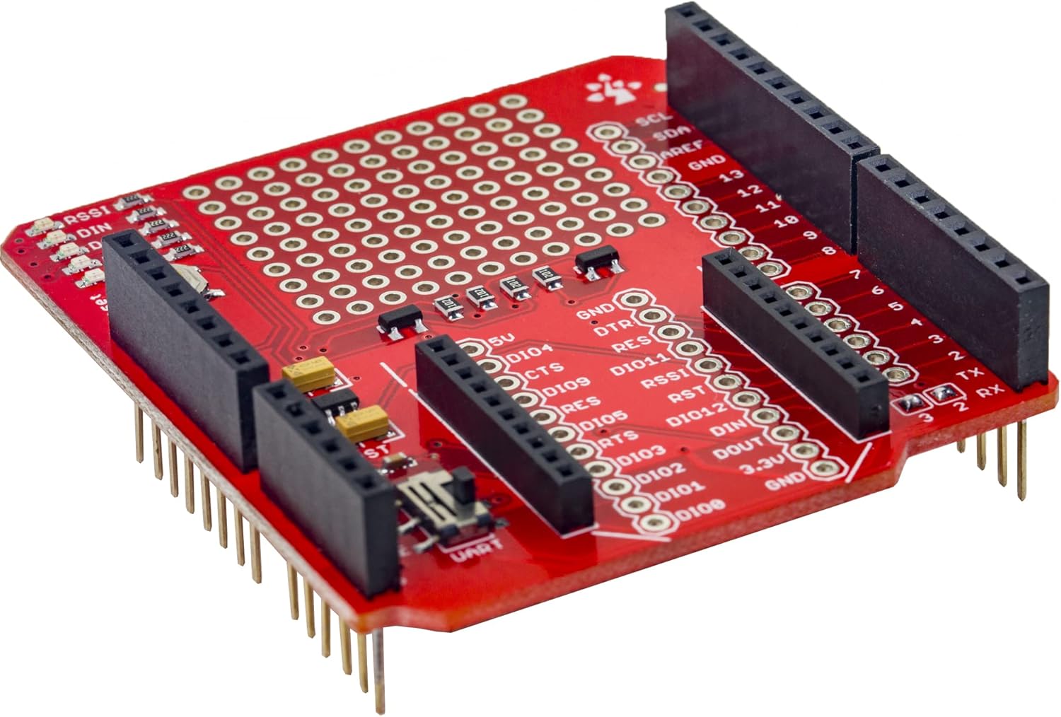 Amazon.com: for XBee Shield Adapter Communication Breakout Board Red ...