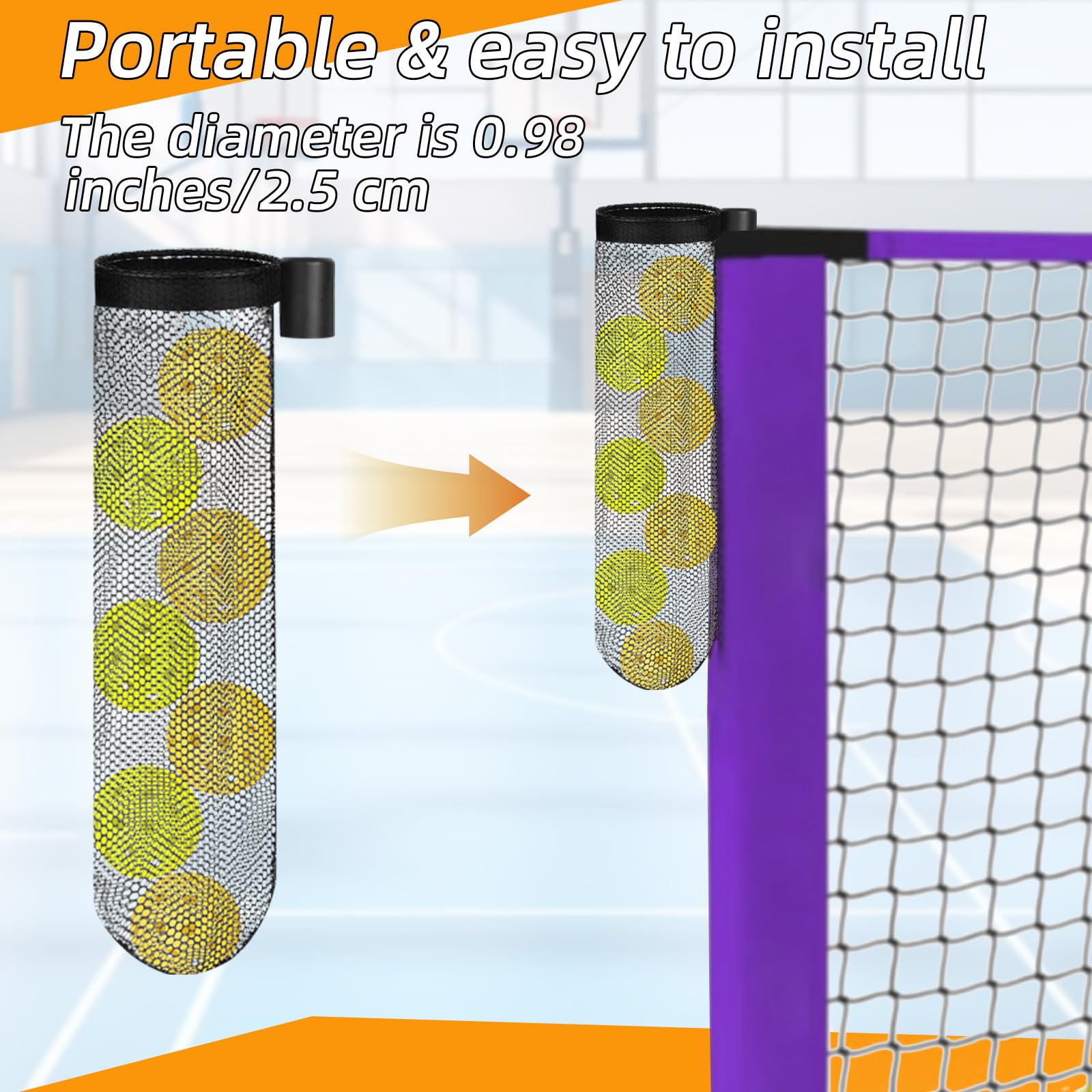 Snapklik.com : Pickleball Ball Holder For Nets: Storage Collector ...