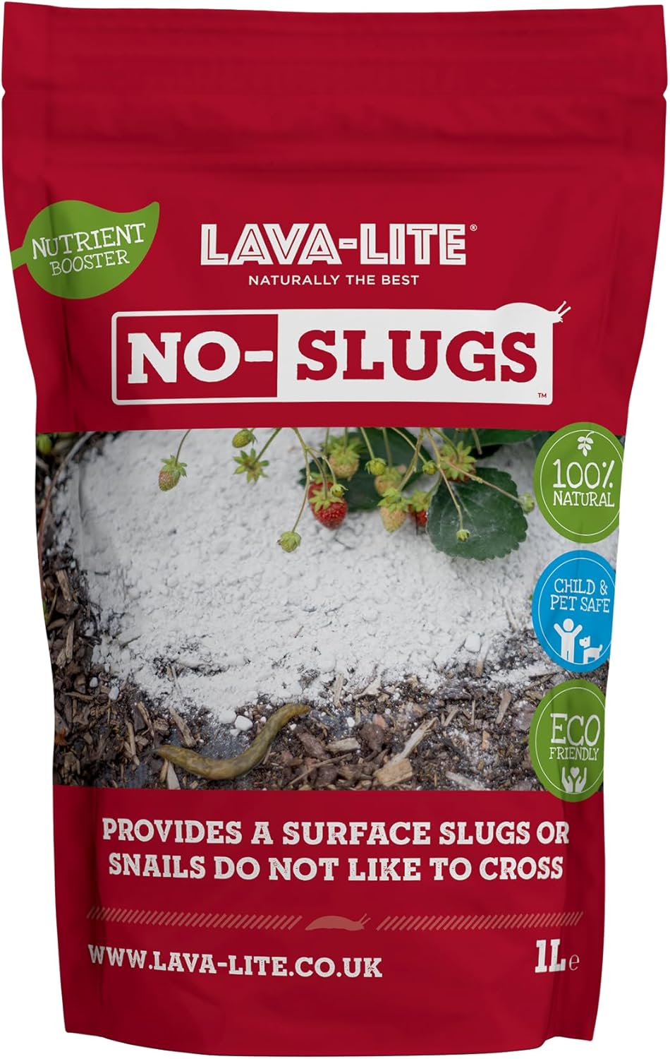 Lava-Lite No Slugs - (1Litres) Slug & Snail Control, Natural ...