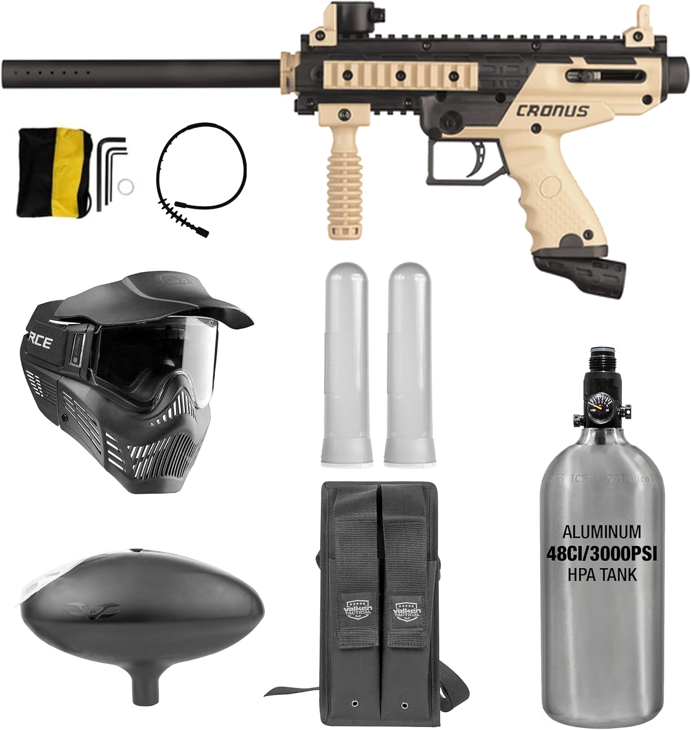 Amazon.com : Tippmann Cronus Basic Tan - Intermediate Paintball Package ...