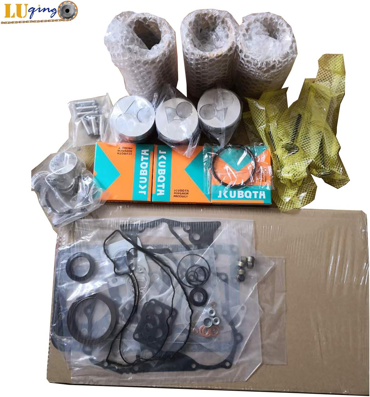 Overhaul Rebuild Kit For Isuzu 3AB1 Engine Hanik N-4 N-35 NC3000 ...