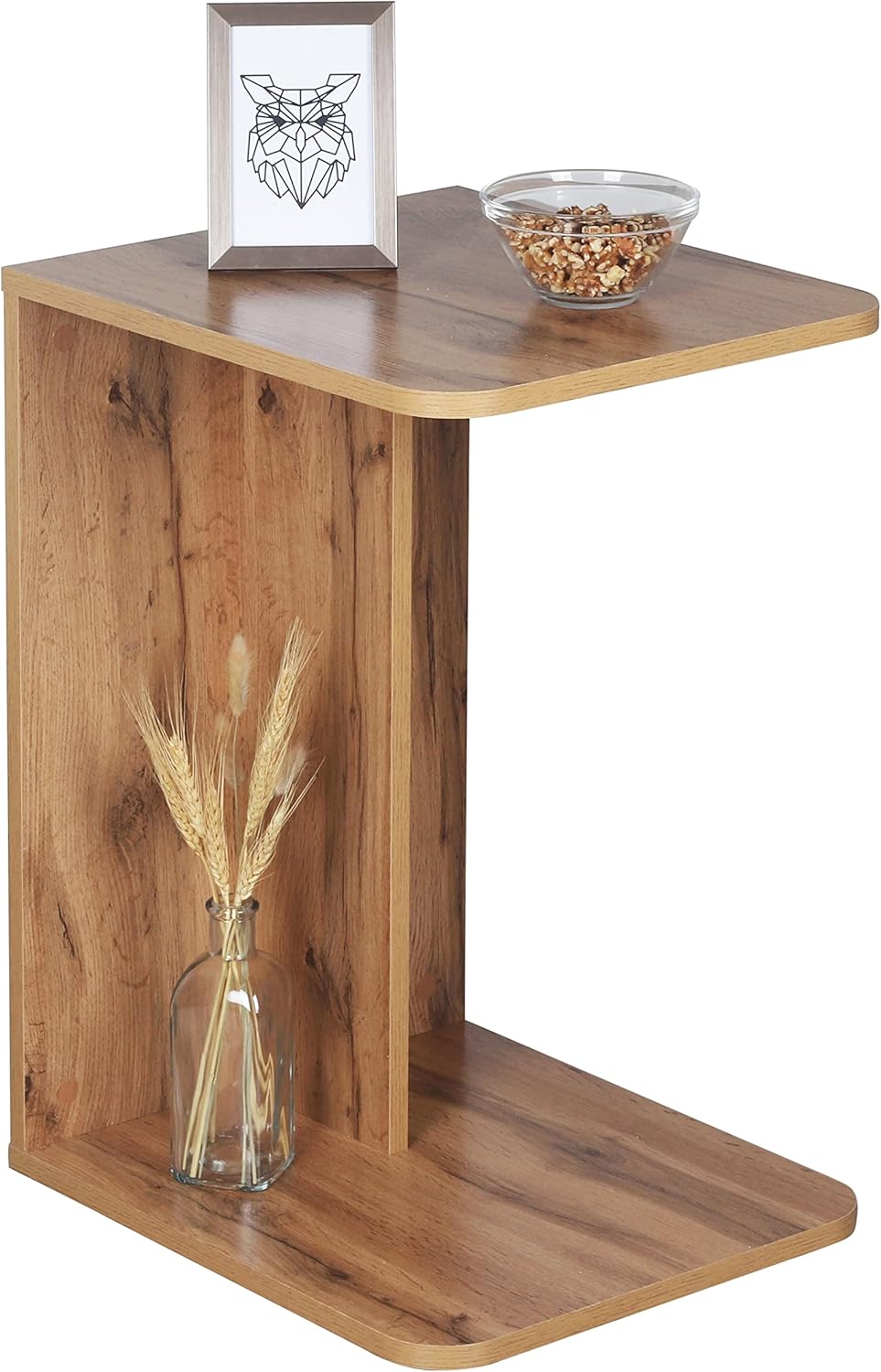 RICOO Kleiner Beistelltisch Holz 39 x 62 x 45 cm Couchtisch klein in ...