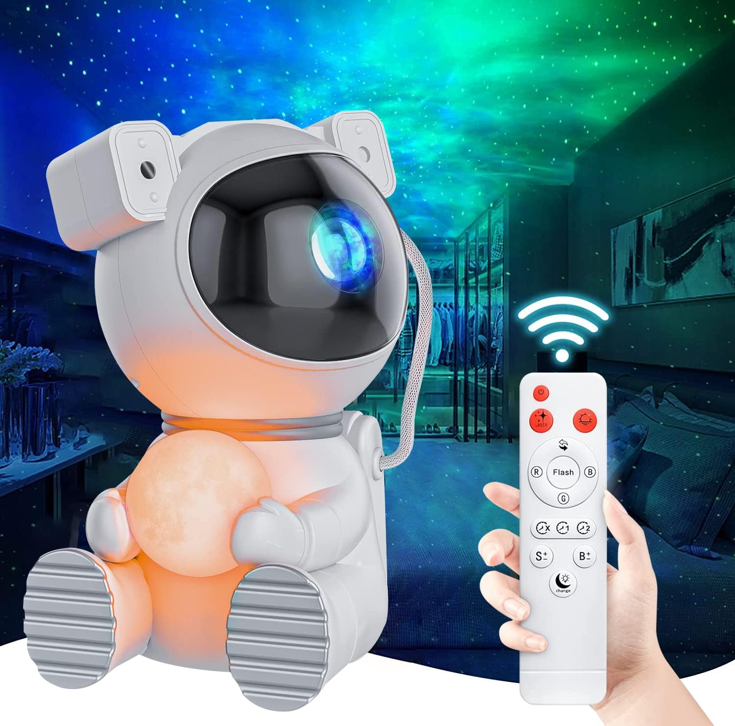 AstroLite LED Projector & Bluetooth Speaker - Galaxy Night Light ...