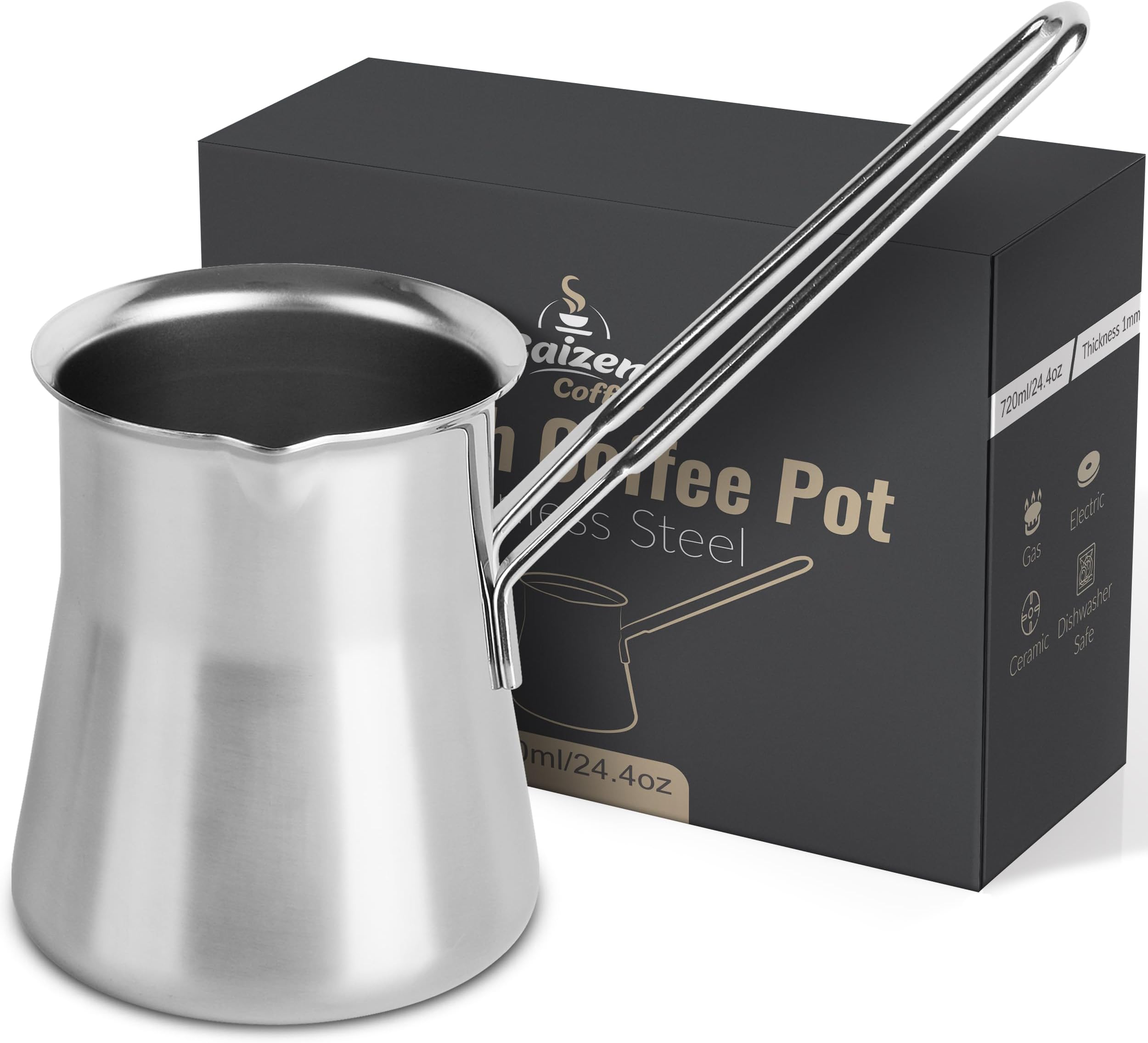 Amazon.com: IMEEA Turkish Coffee Pot Arabic Coffee Pot Cezve Turkish ...