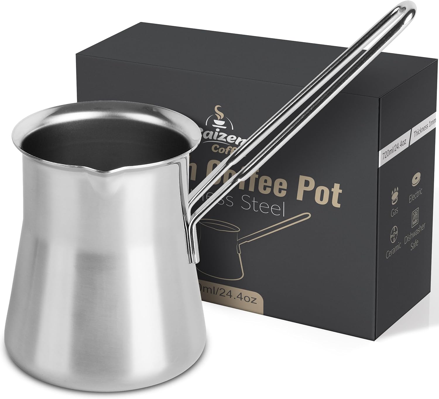 Amazon.com | Caizen Coffee Quality Turkish Coffee Pot - Turkish Coffee ...