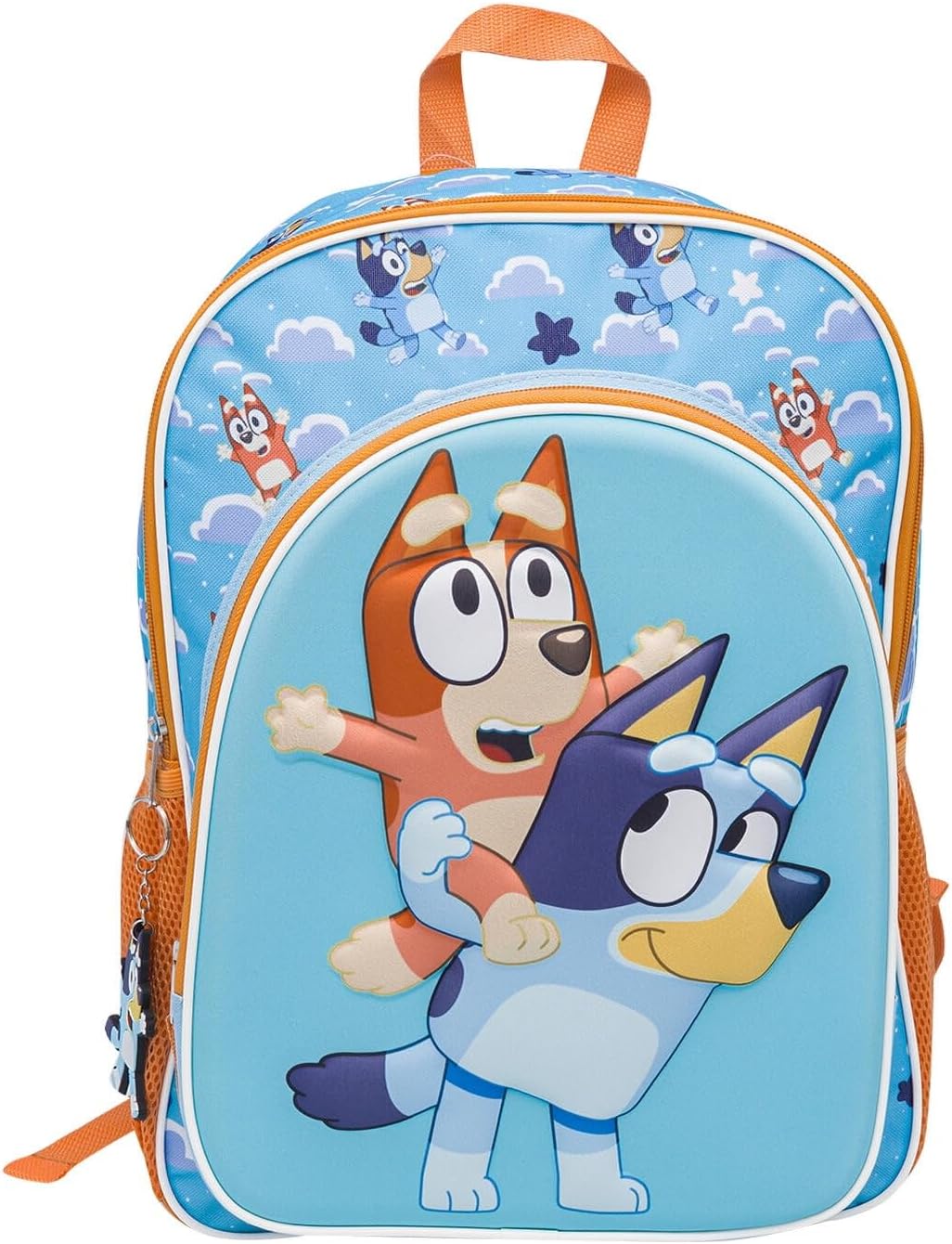 Amazon.com | Fast Forward Bluey & Bingo 16" Backpack with 3D Character ...