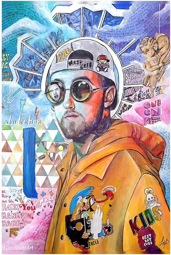Amazon.com: Mac Miller Poster Arredamenti Rapper Posters Aesthetics ...