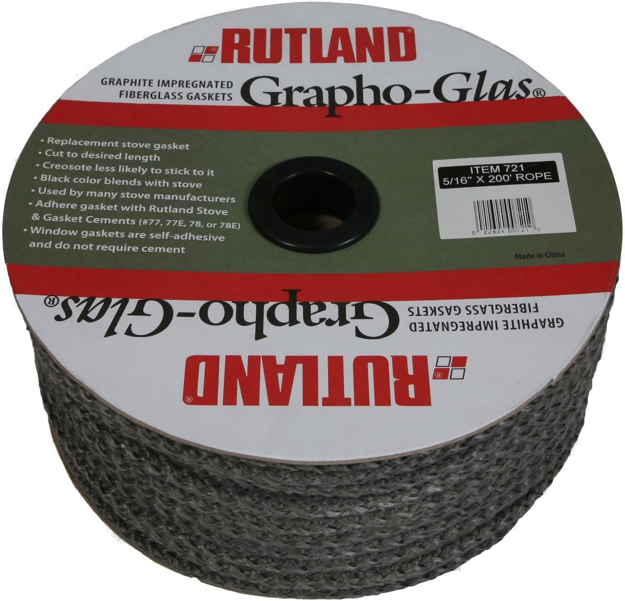 Amazon.com: Rutland Products GRAPHO-Glas Gasket Spool-100' X 7/16" Rope ...
