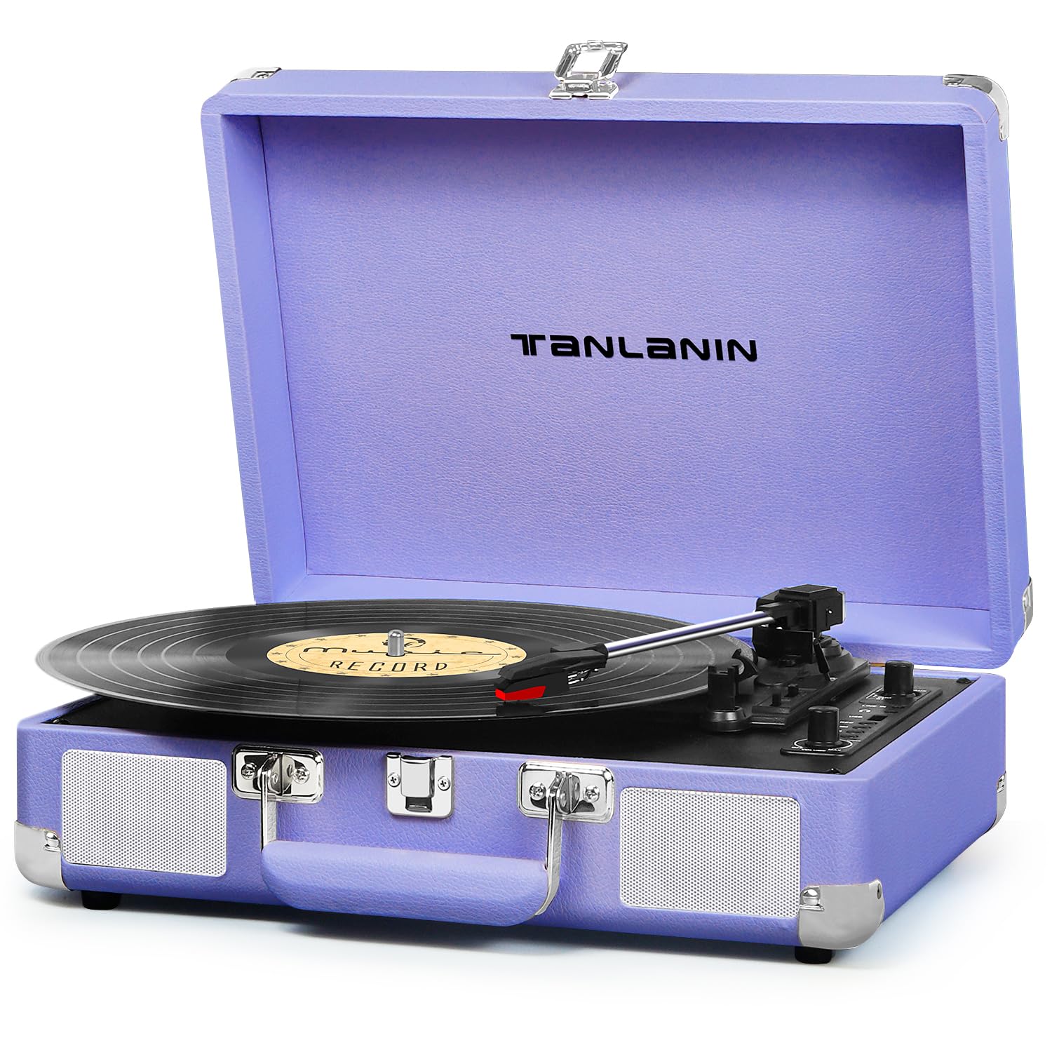 Snapklik.com : Vinyl Record Player Vintage 3-Speed Bluetooth Suitcase ...