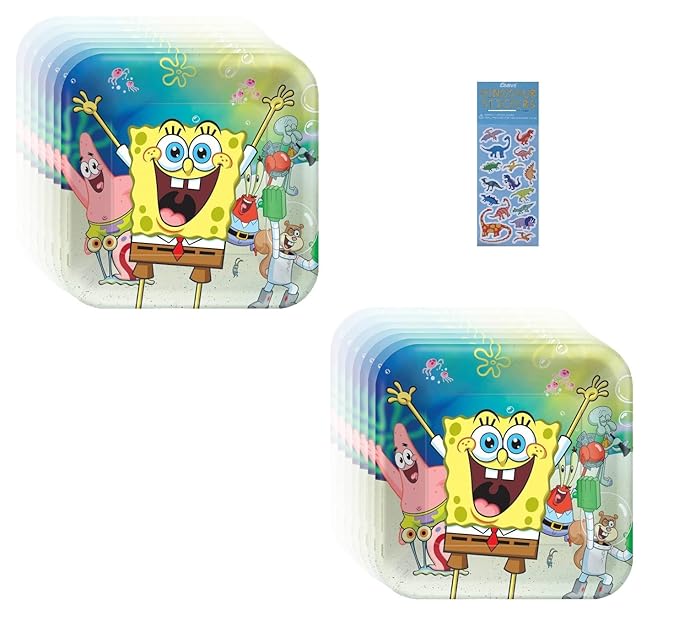 Buy Spongebob SquarePants Birthday Party Supplies Bundle includes Lunch ...