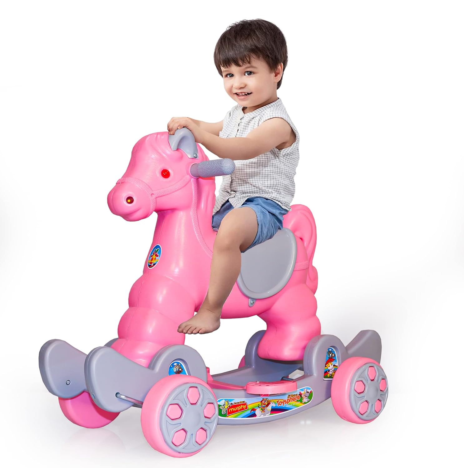 Tazomi Kids 2 in 1 Rocker RIdeon Horse Cycle for Baby boy or Baby Girl ...