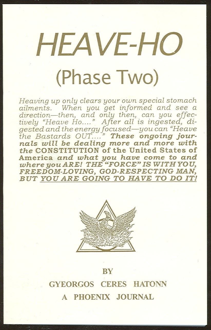 Heave-Ho : Phase Two: Hatonn, Gyeorgos Ceres: 9781569350485: Amazon.com ...