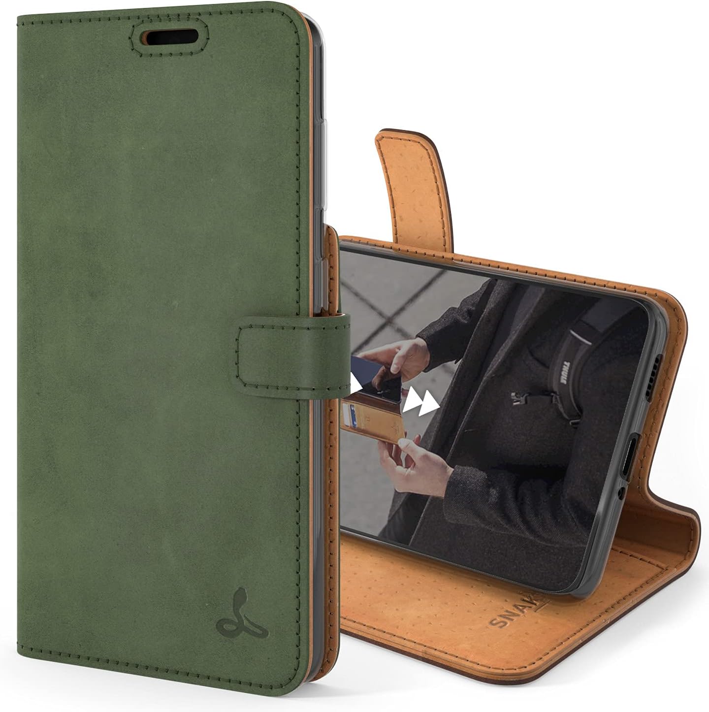 Amazon.com: Porter Riley - Leather Case for Samsung Galaxy S21. Premium ...