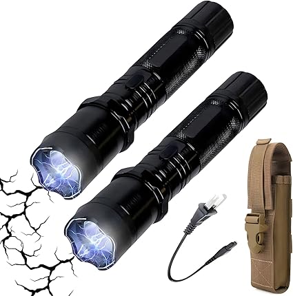 Amazon.com: DOMTKBE X95 Tactical Stun Flashlight, Light in Dark, Power ...