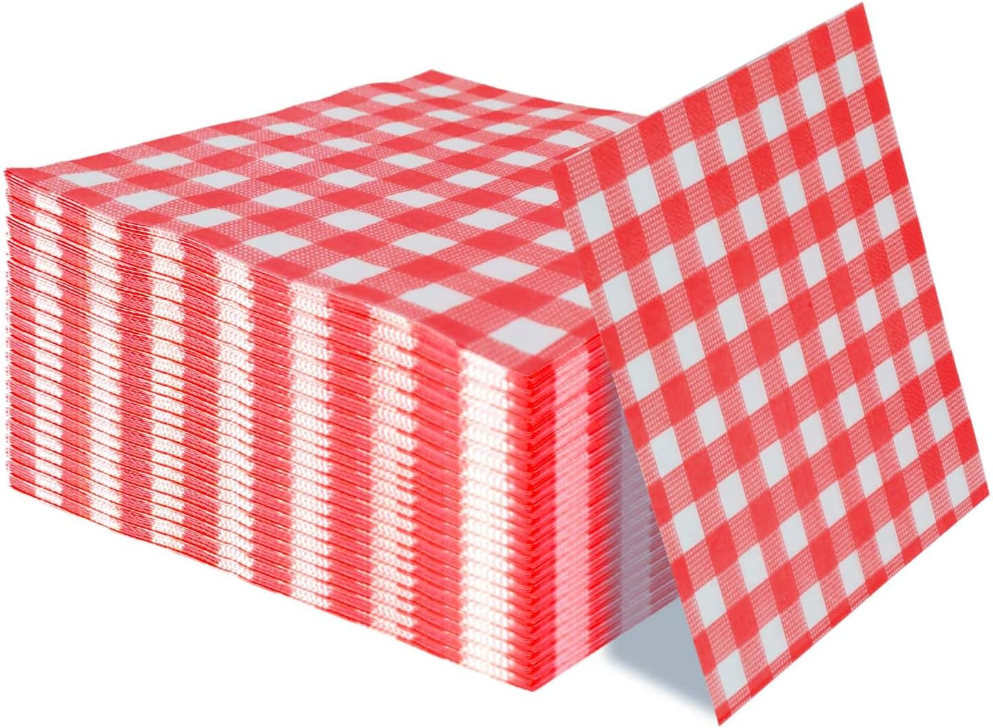 Amazon.com: SietDESEO 50 Pieces 3-ply Red Gingham Napkins Guest Hand ...