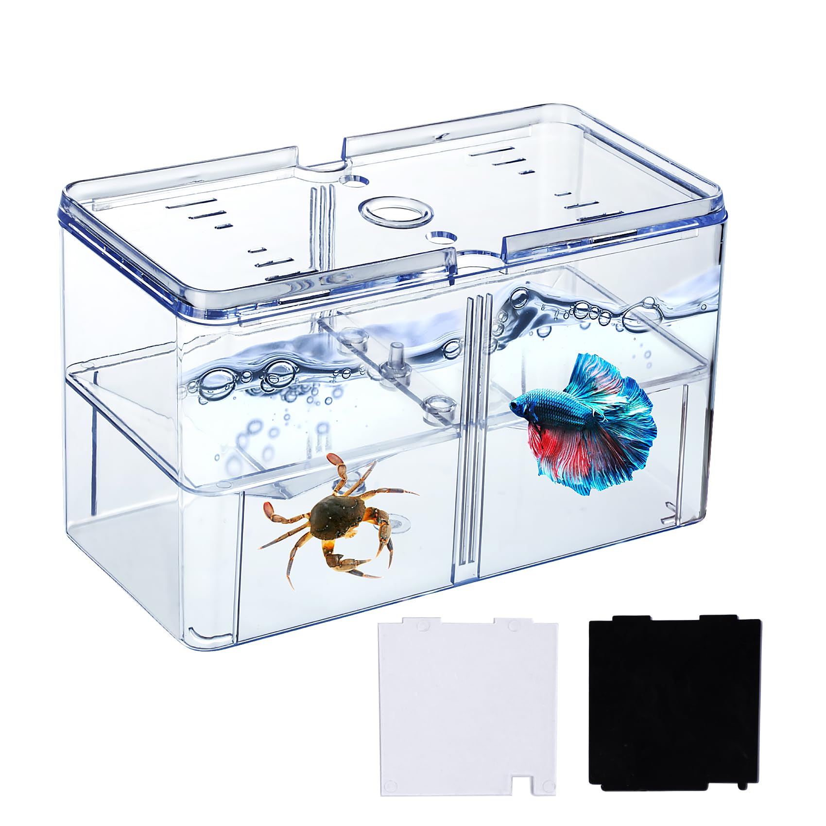 Amazon.com : Small Betta Fish Tank, 3-in-1 Stackable Mini Fish Tank ...