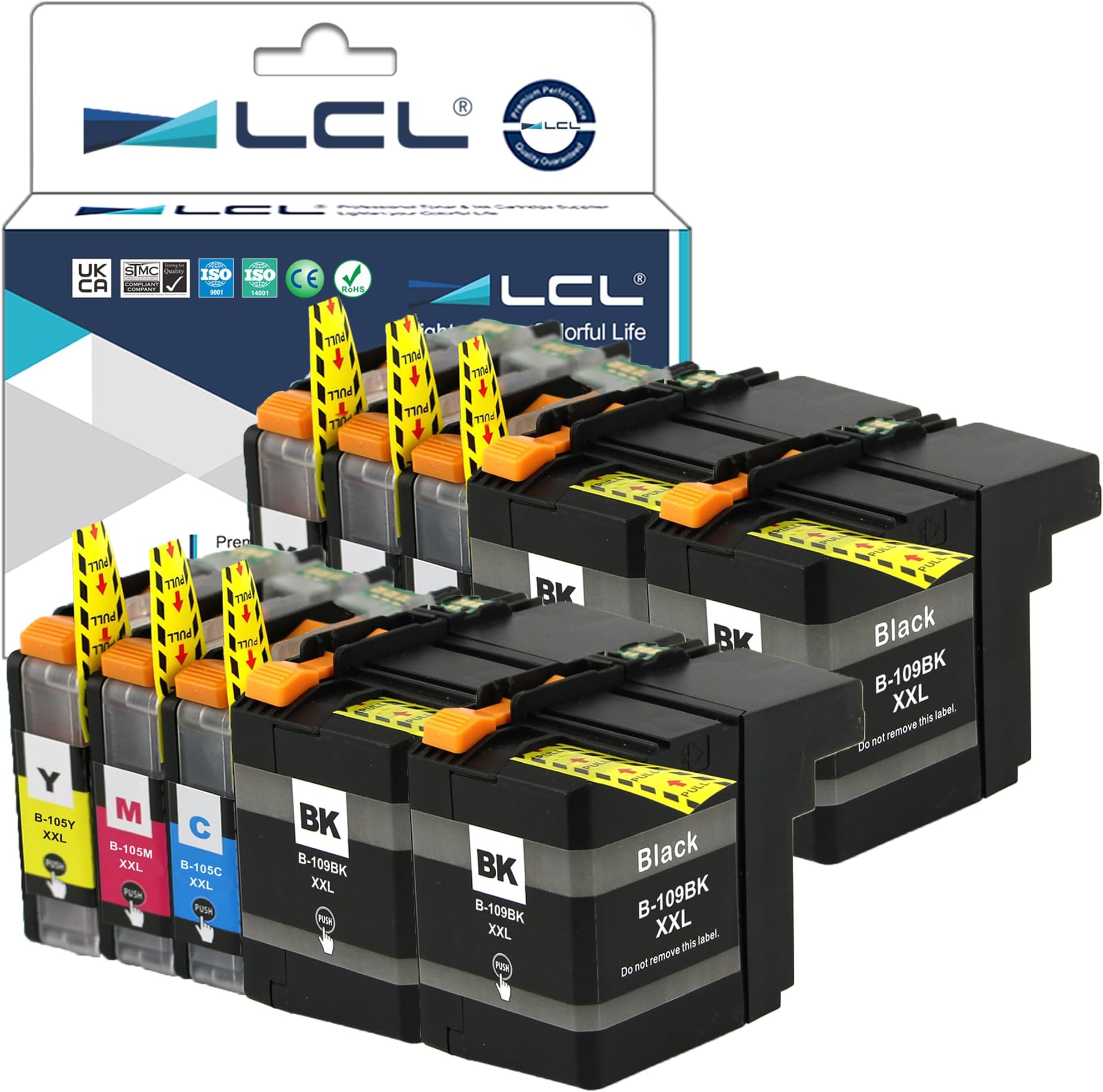 Amazon.com: LCL Compatible Ink Cartridge Replacement for Brother ...