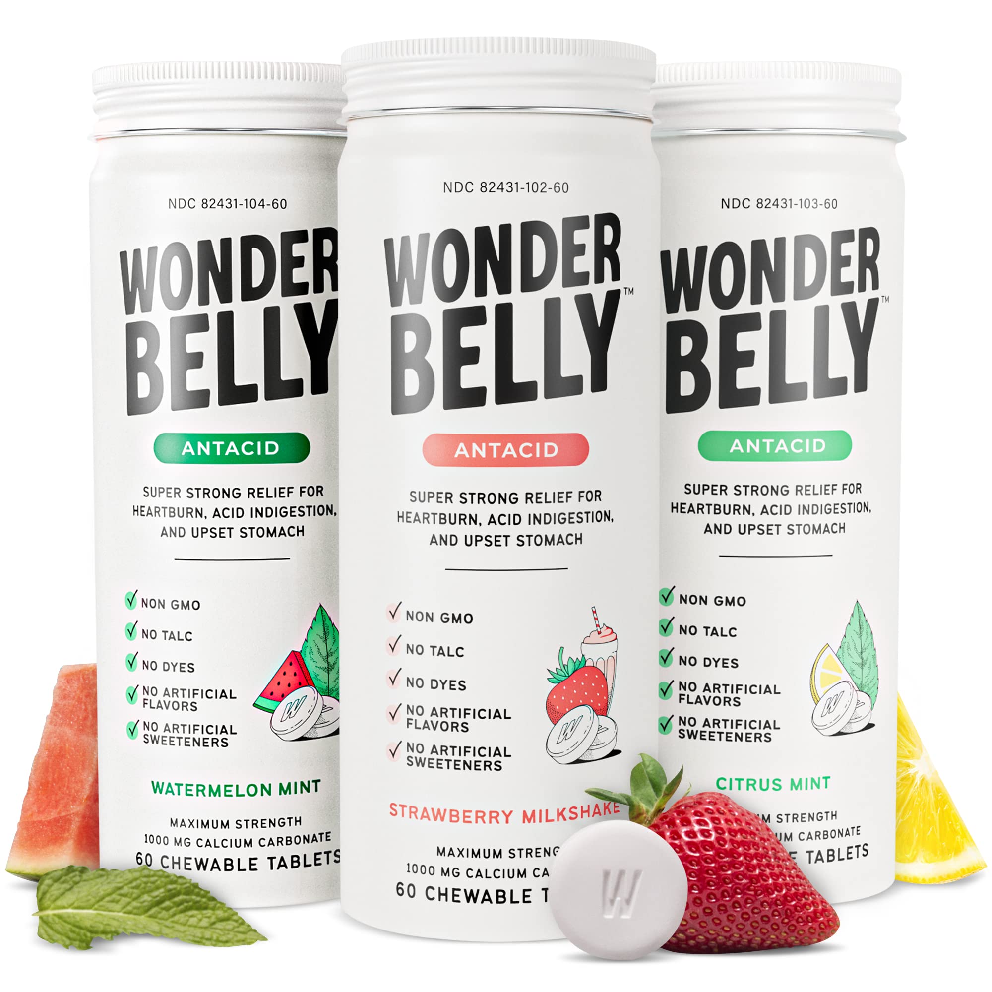 Buy Wonderbelly Ant s Chewable Heartburn - Maximum Strength Calcium ...