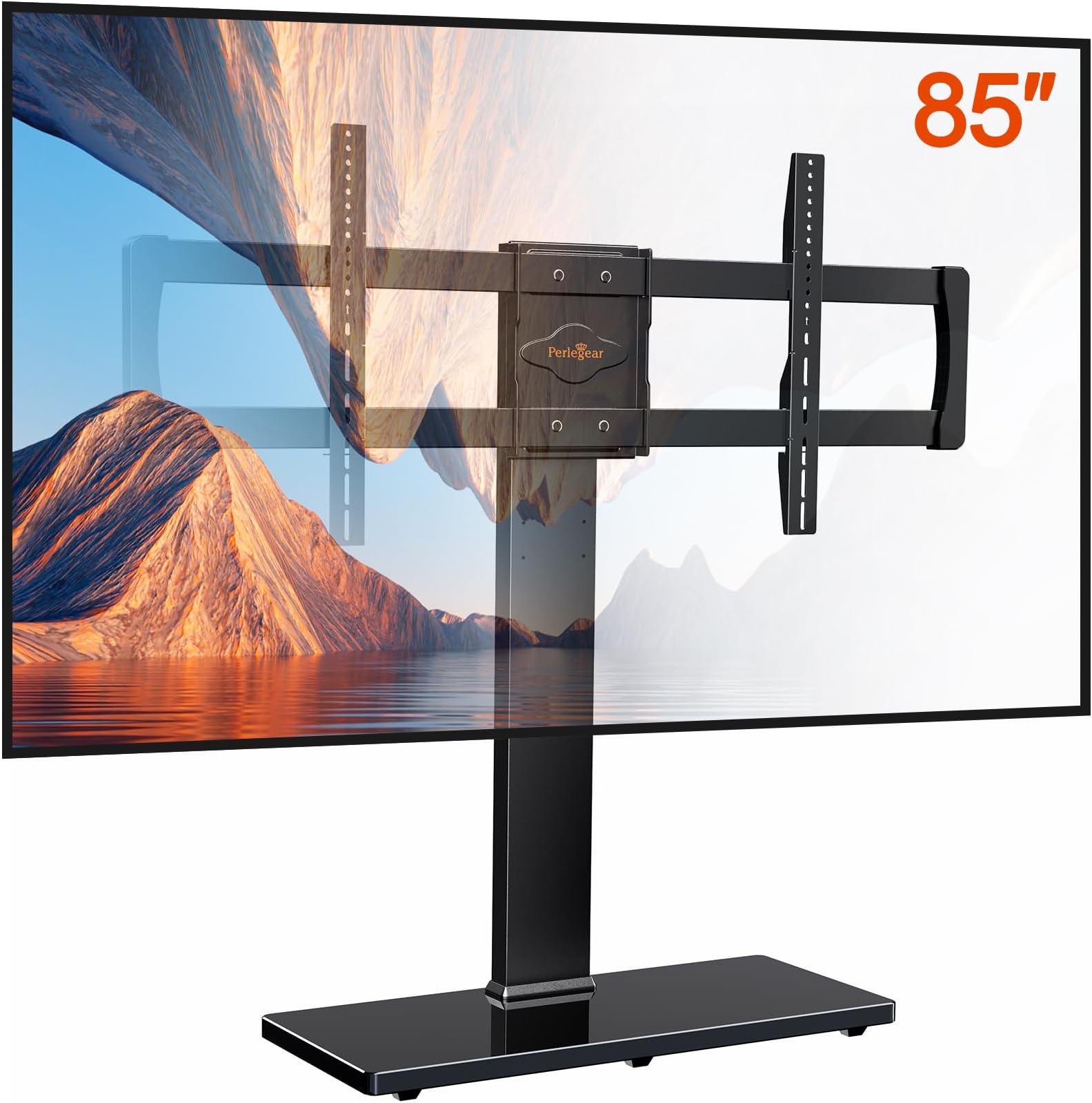 Amazon.com: Perlegear Universal TV Stand Mount for 43-85 Inch TVs ...