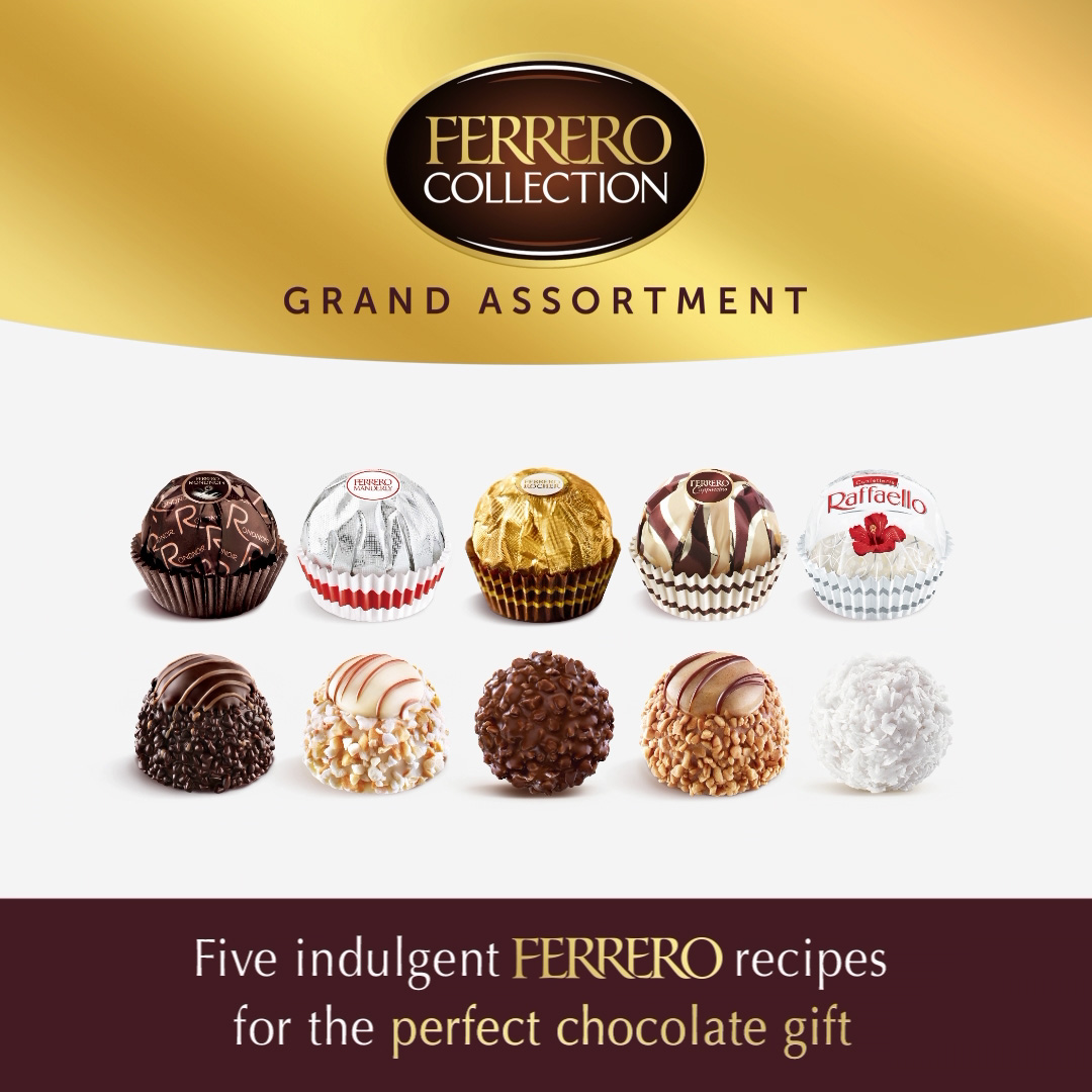 Ferrero Rocher Varieties Gourmet Chocolate Gift Box Variety Pack