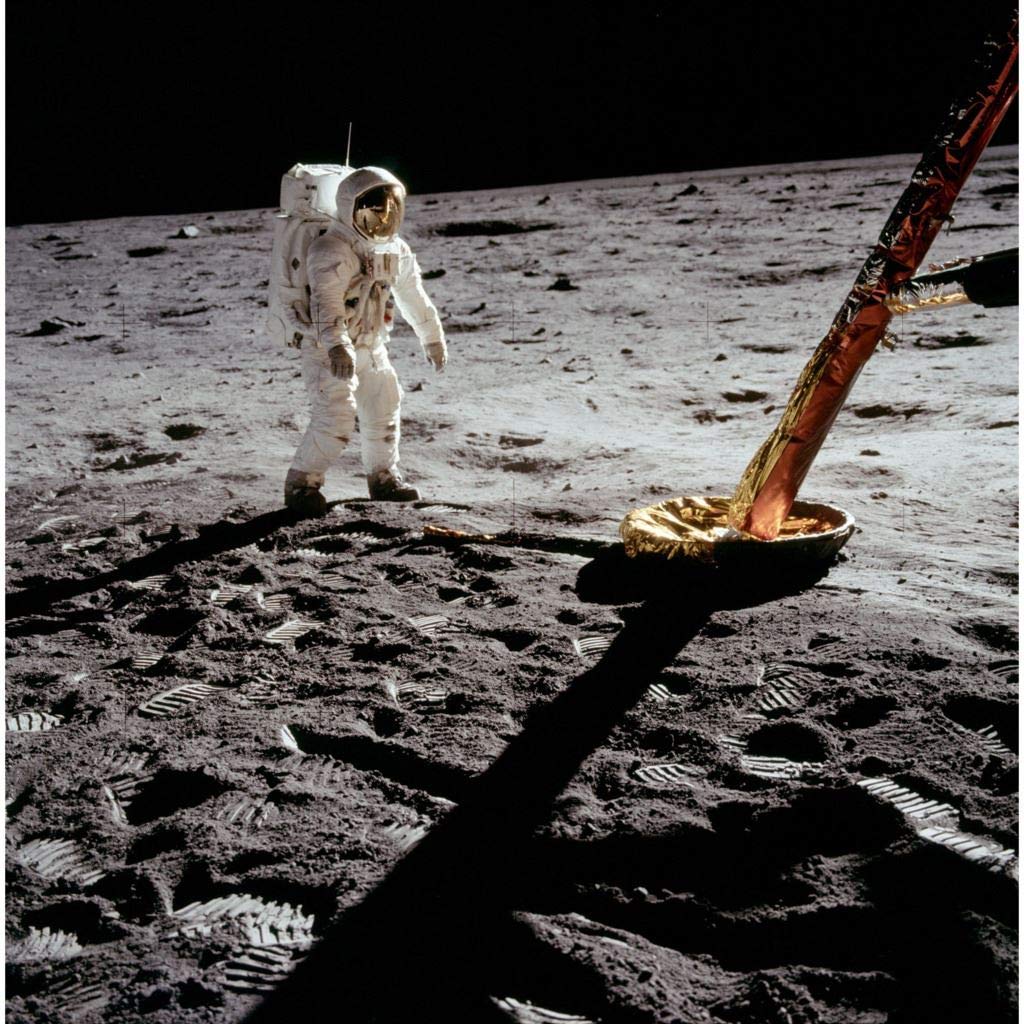 Neil Armstrong First Step Drawing