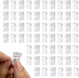Amazon.com : BZRR 60 Pieces Self Adhesive Clips，Sticky Clips Wall Clips ...