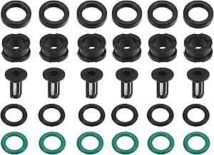 A ABSOPRO Fuel Injector O Rings Seals No.06164P8EA00 with Micro Filters ...