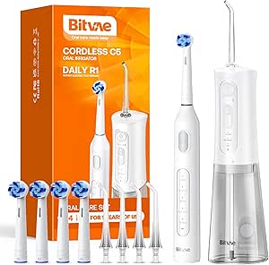 Amazon.com: Bitvae Water Dental Flosser Teeth Picks, Cordless Water ...