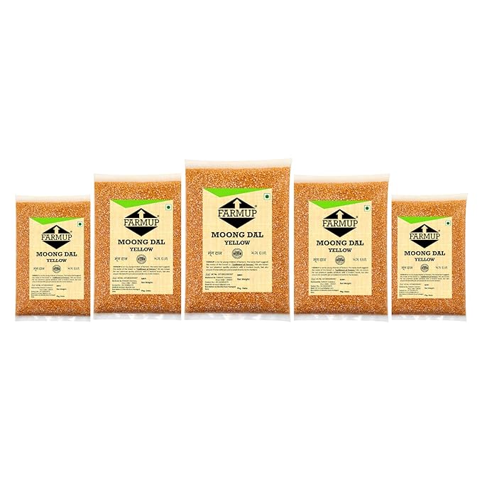 FARMUP Moong Dal Unpolished, High Protein | Sortex Clean | (Mung Bean ...