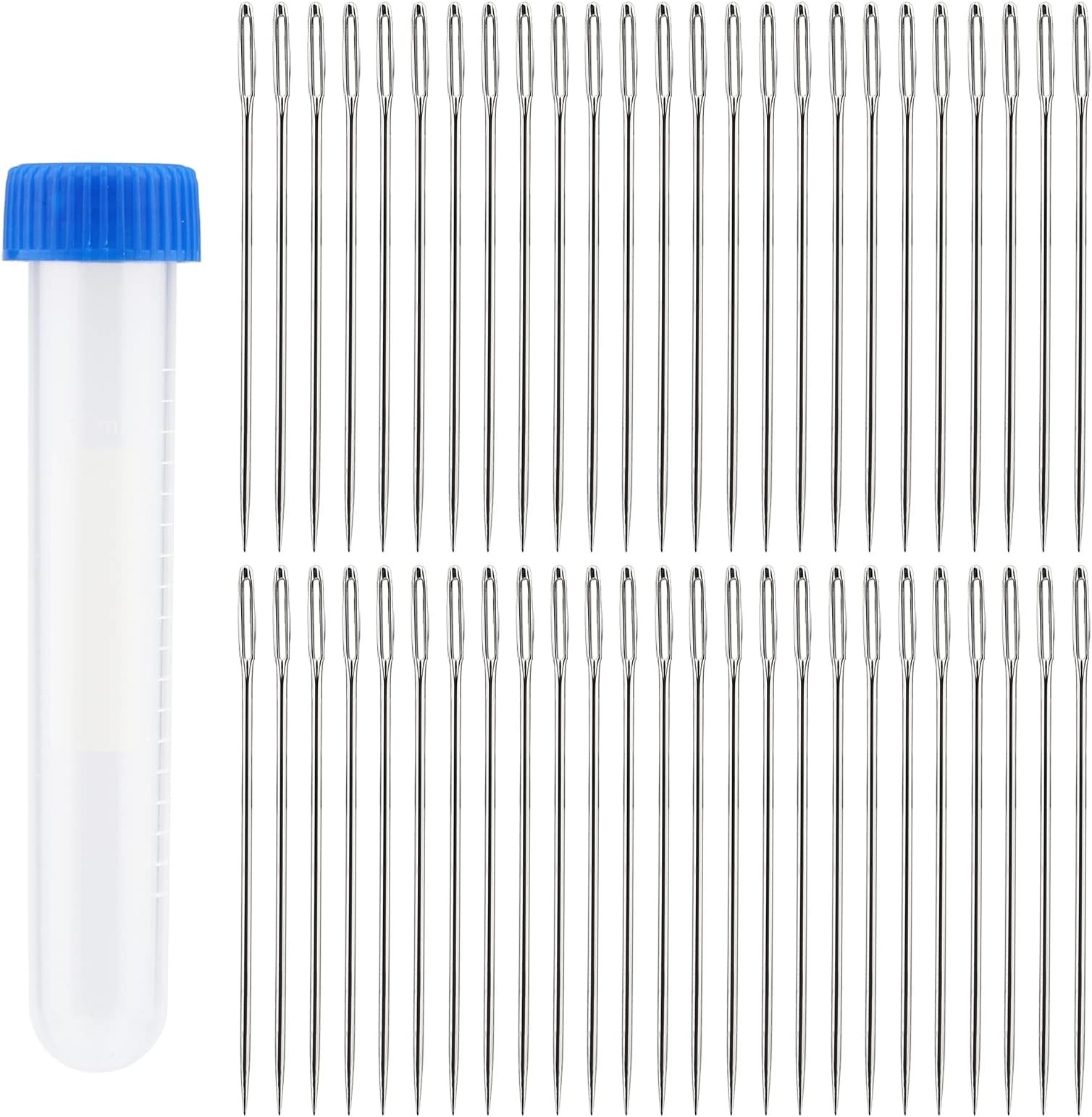30pcs of 5cm Sharp Metal Hand Knitting Yarn Needles Binca Cross Stitch ...