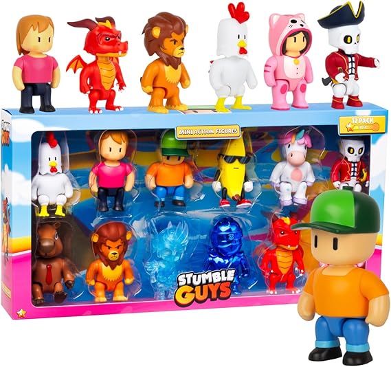 Amazon.com: Official Stumble Guys Ultimate Mini Action Figures 12-Pack ...