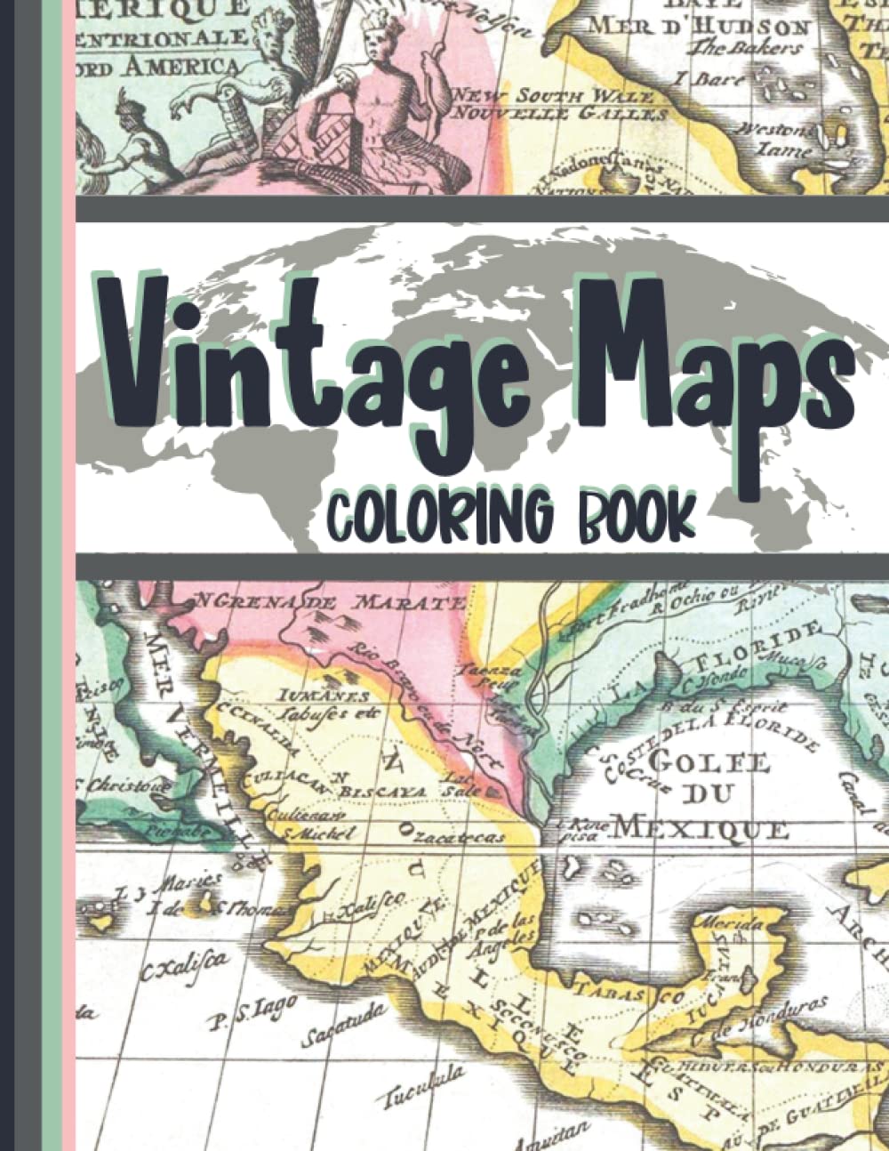 Buy Vintage s Coloring Book: Grayscale Art Therapy & Relaxation Old ...