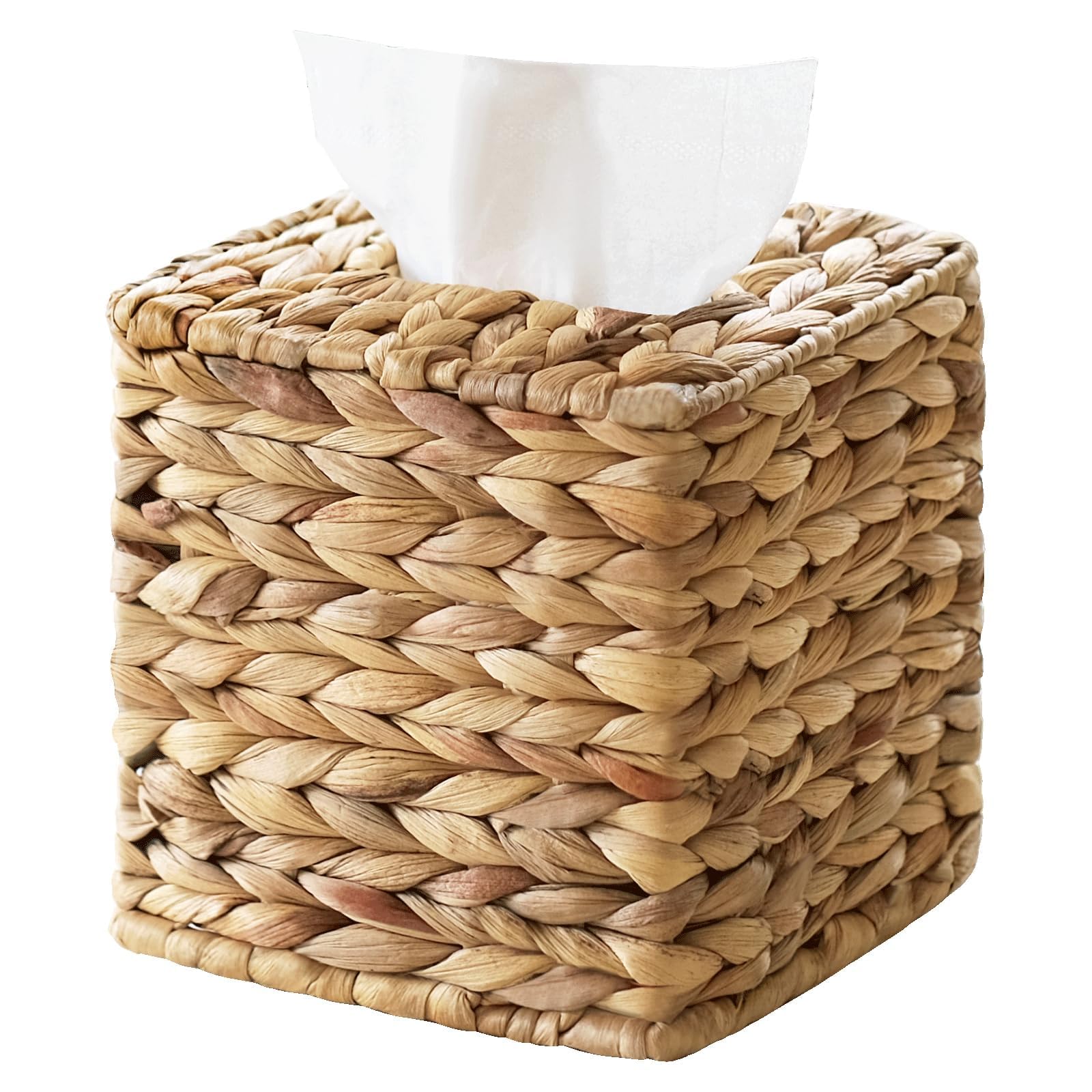 Amazon.com: Rattan Tissue Box Cover Square, Wicker Tissue Box Holder ...