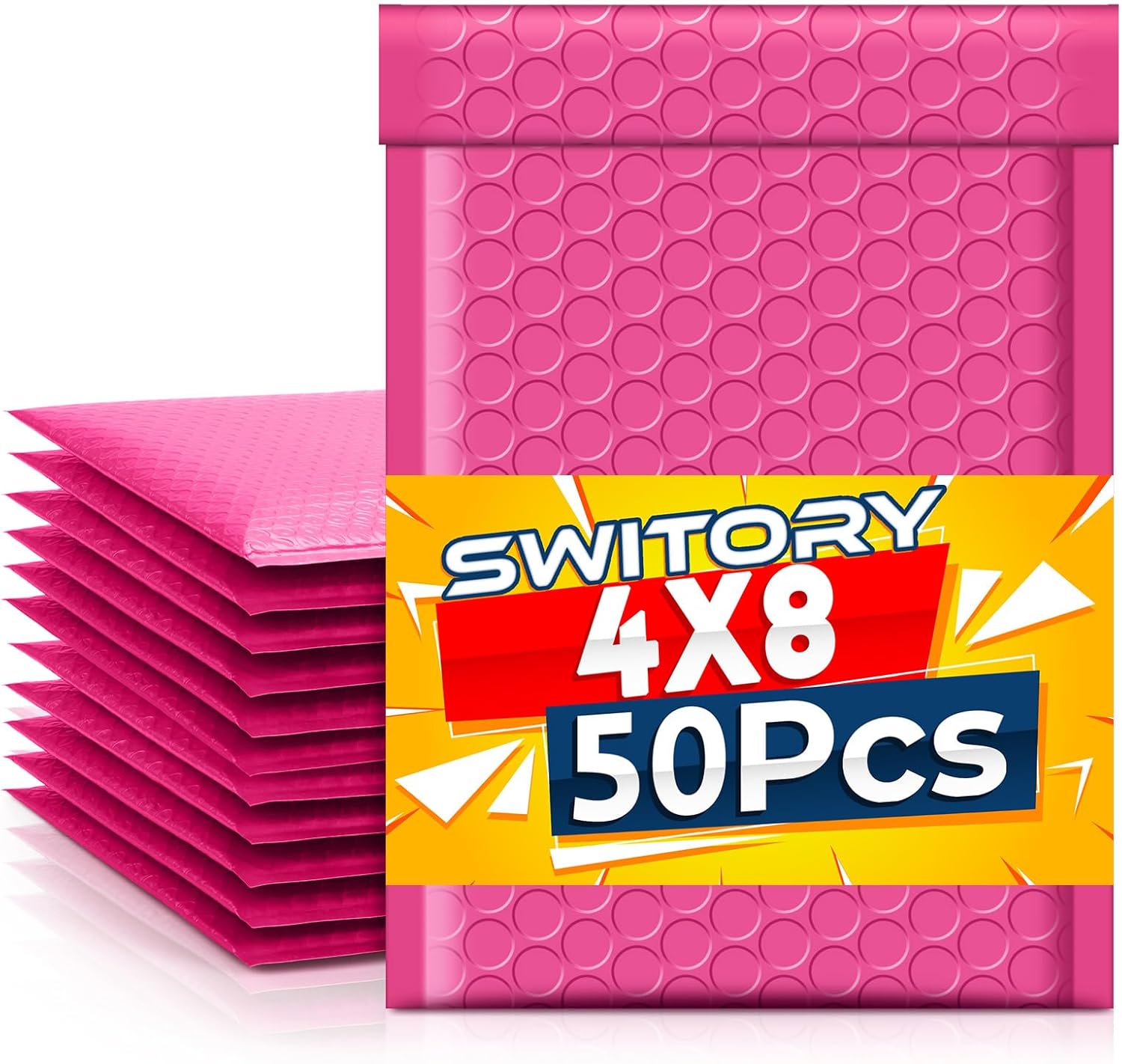 Switory 50pcs 10.2x17.7cm Versandtaschen, Gepolsterte Umschläge Bubble ...