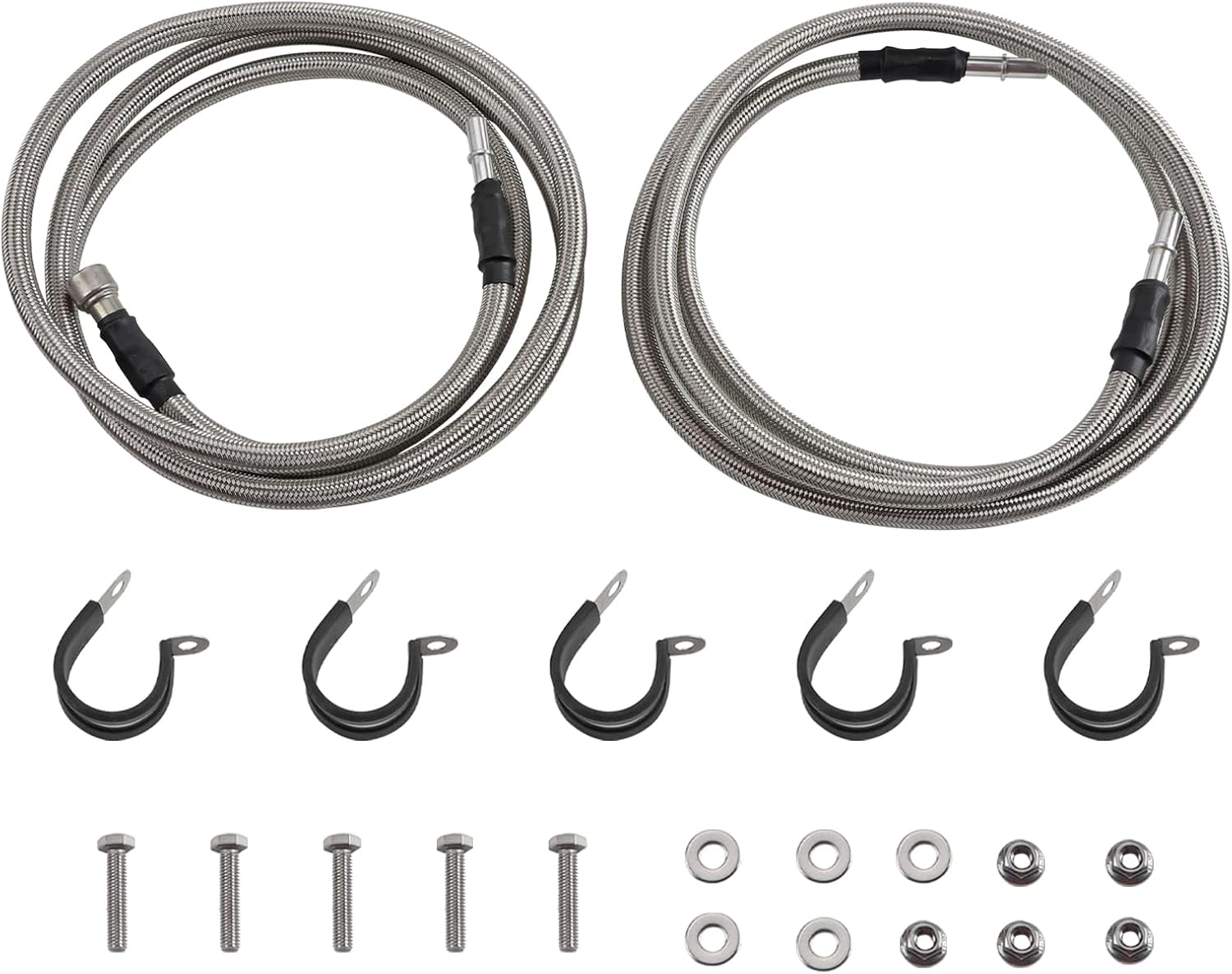 Amazon.com: Stainless Steel Fuel Lines Kit Fits for 2004-2010 Chevy ...
