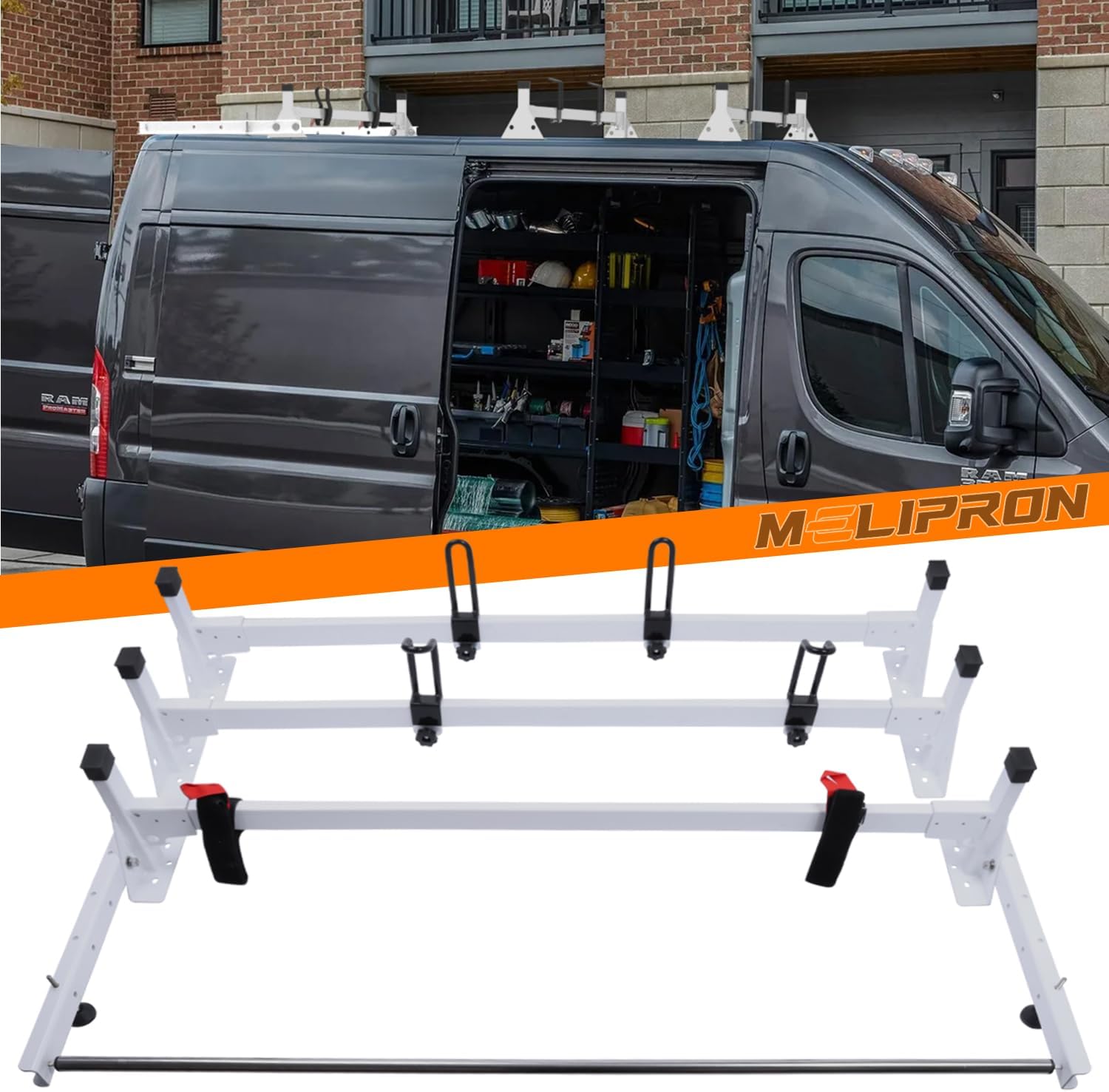 Amazon.com: StarONE 57" Heavy Duty Steel Van Roof Rack,Van Ladder Rack ...