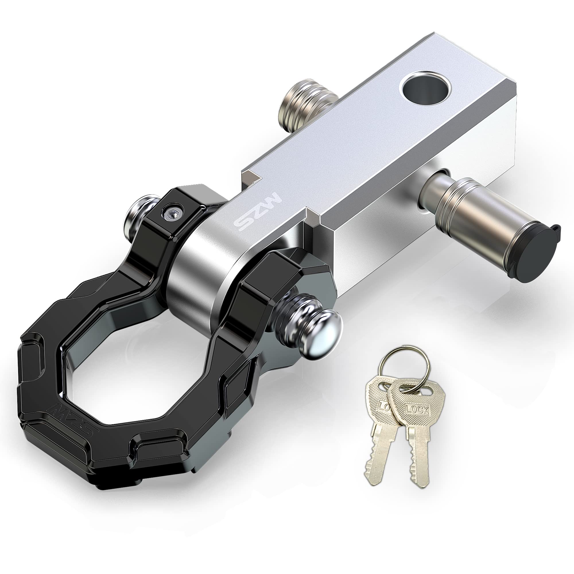 Snapklik.com : MZS Shackle Hitch Receiver, 2" X 2" Towing Mount 25,000 ...