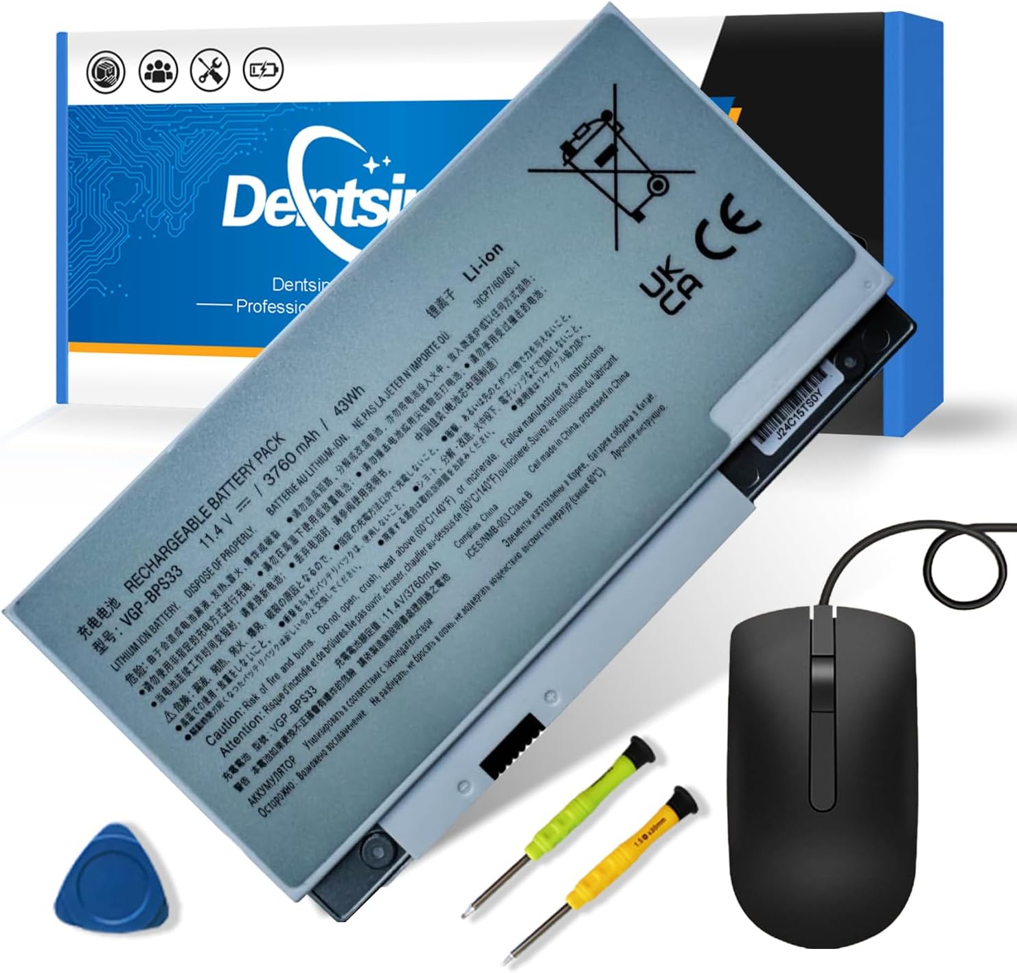 Amazon.com: Dentsing VGP-BPS33 Replacement Battery Compatible with Sony ...