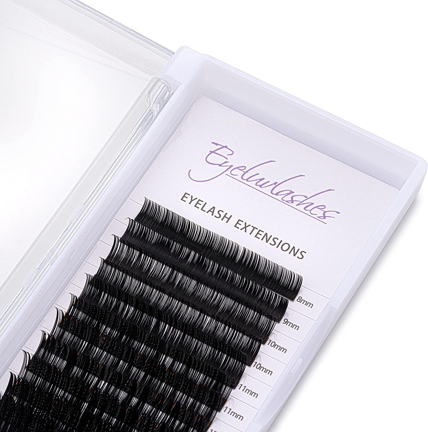 Eyelash Extension Tray Faux Mink Lashes Set Length Eyelash Tray C Curl ...