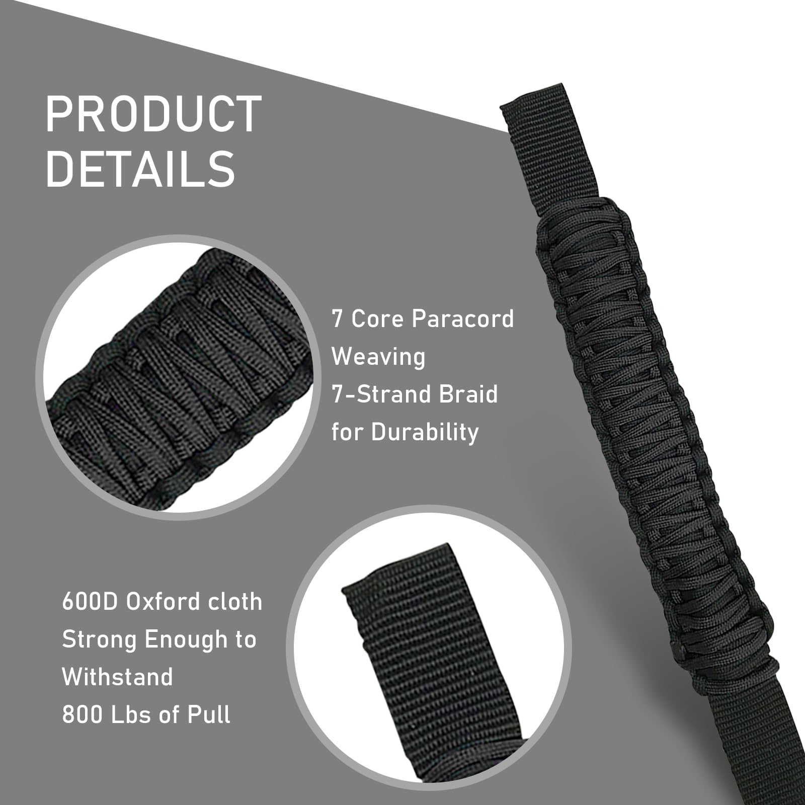 Snapklik.com : Yumfugu Pack-2 Car Headrest Grab Handles, Universal SUV ...