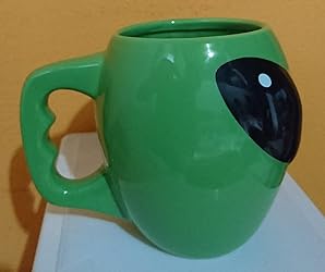 Amazon.com | 3D Aliens Cup Ceramic Cup Cool Mysterious UFO Conspicuous ...