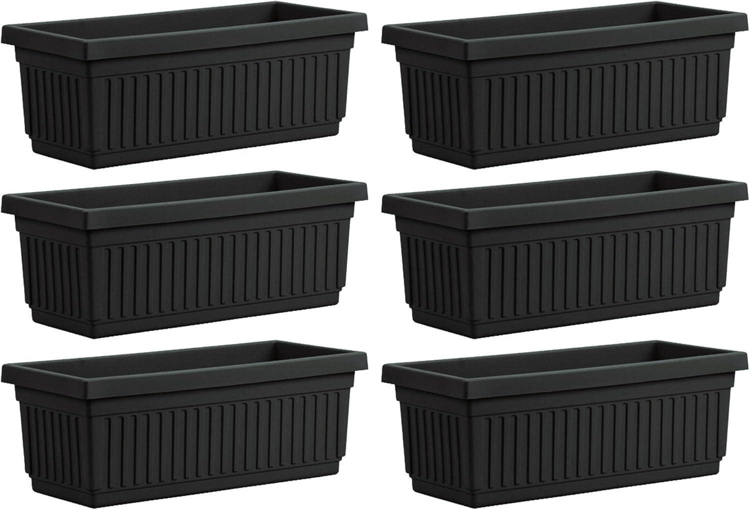 Amazon.com : HC Companies 30 Inch Long Fluted Plastic Venetian Garden ...