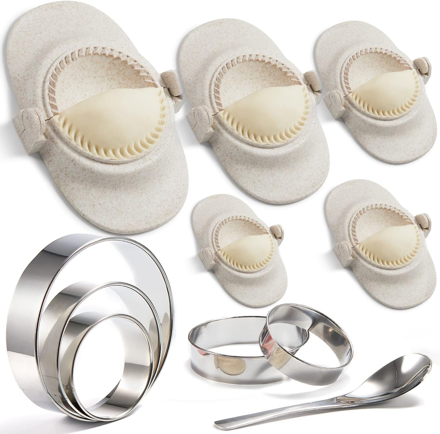 Amazon.com: CucinaPro Pierogi Maker w Tray and Press- Makes 6 Pierogis ...